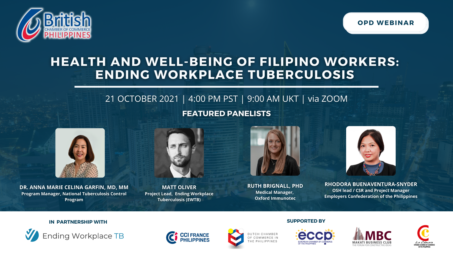 The Health and Well Being of Filipino Workers: Ending Workplace TB